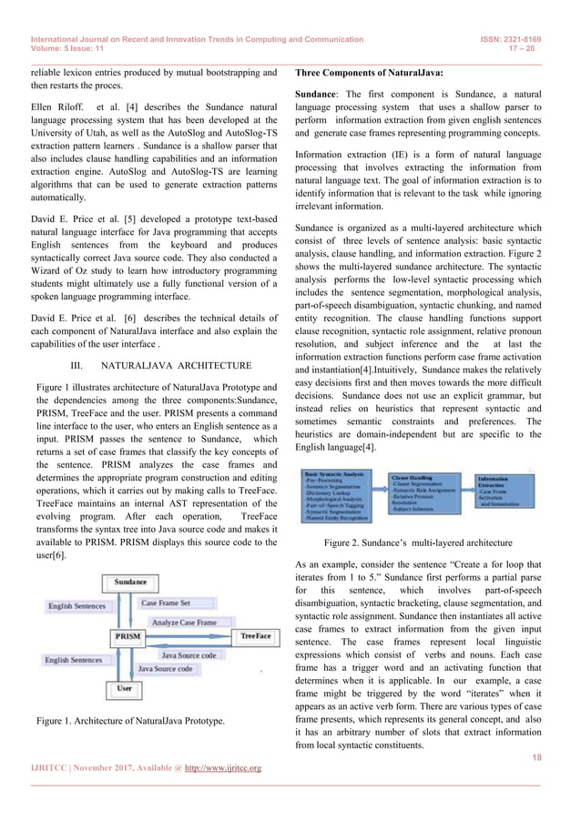 Natural Language Interface for Java Programming: Survey | PDF
