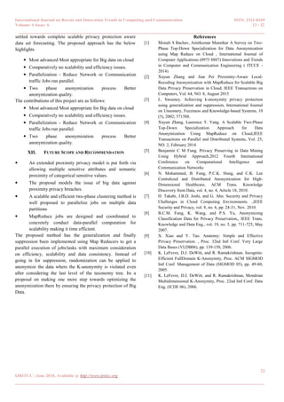 Data Anonymization for Privacy Preservation in Big Data | PDF