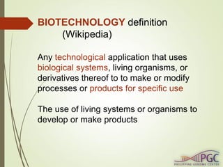 biotechnology a beginner guide to modern agricultural techniques | PPT