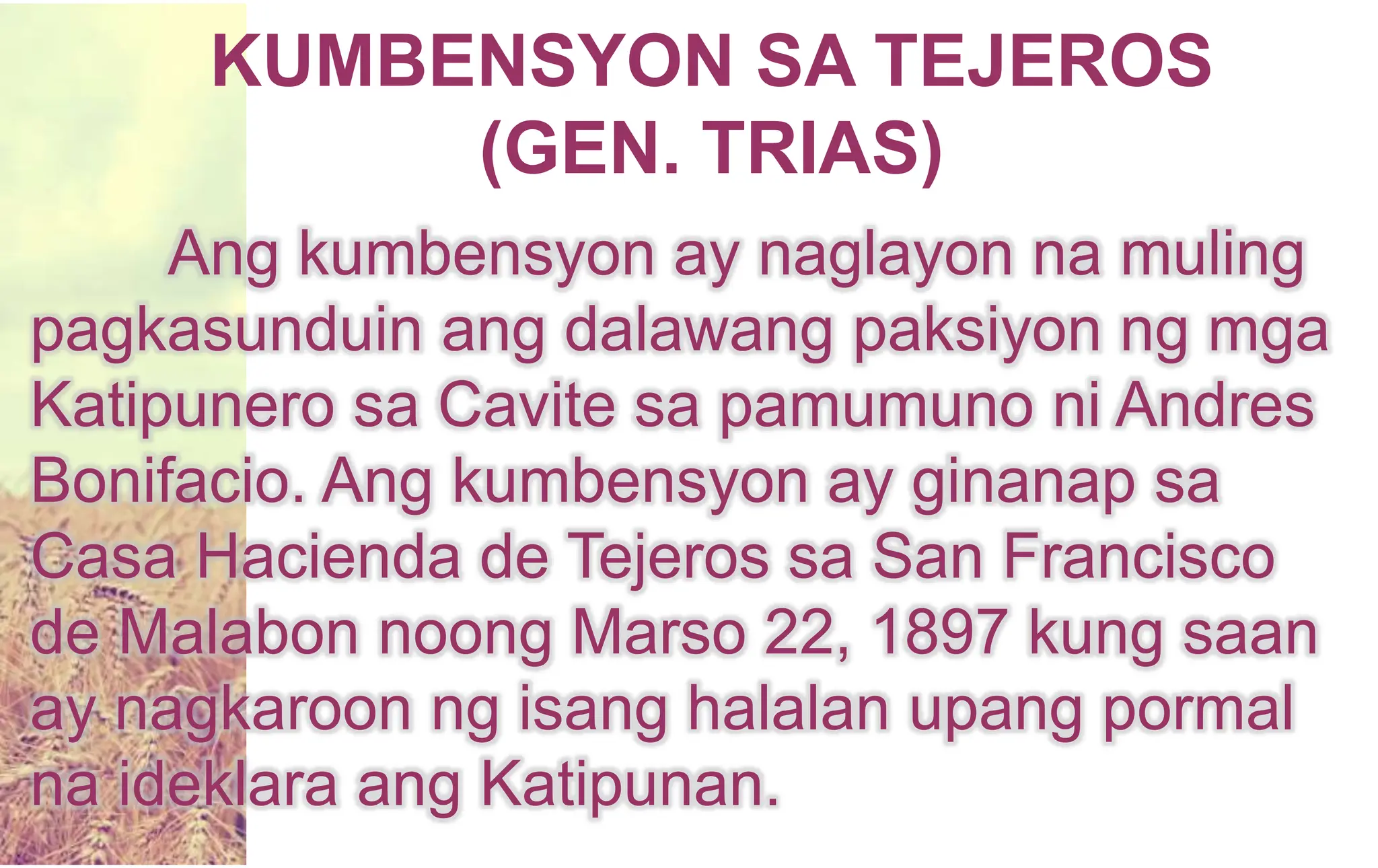 415583896-Hidwaan-Sa-Cavite-at-Kumbensyon-Sa-Imus-at-Tejeros.ppt