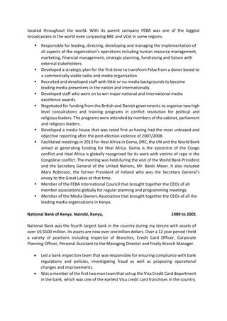 PRE MEETING BIO AND CV | PDF