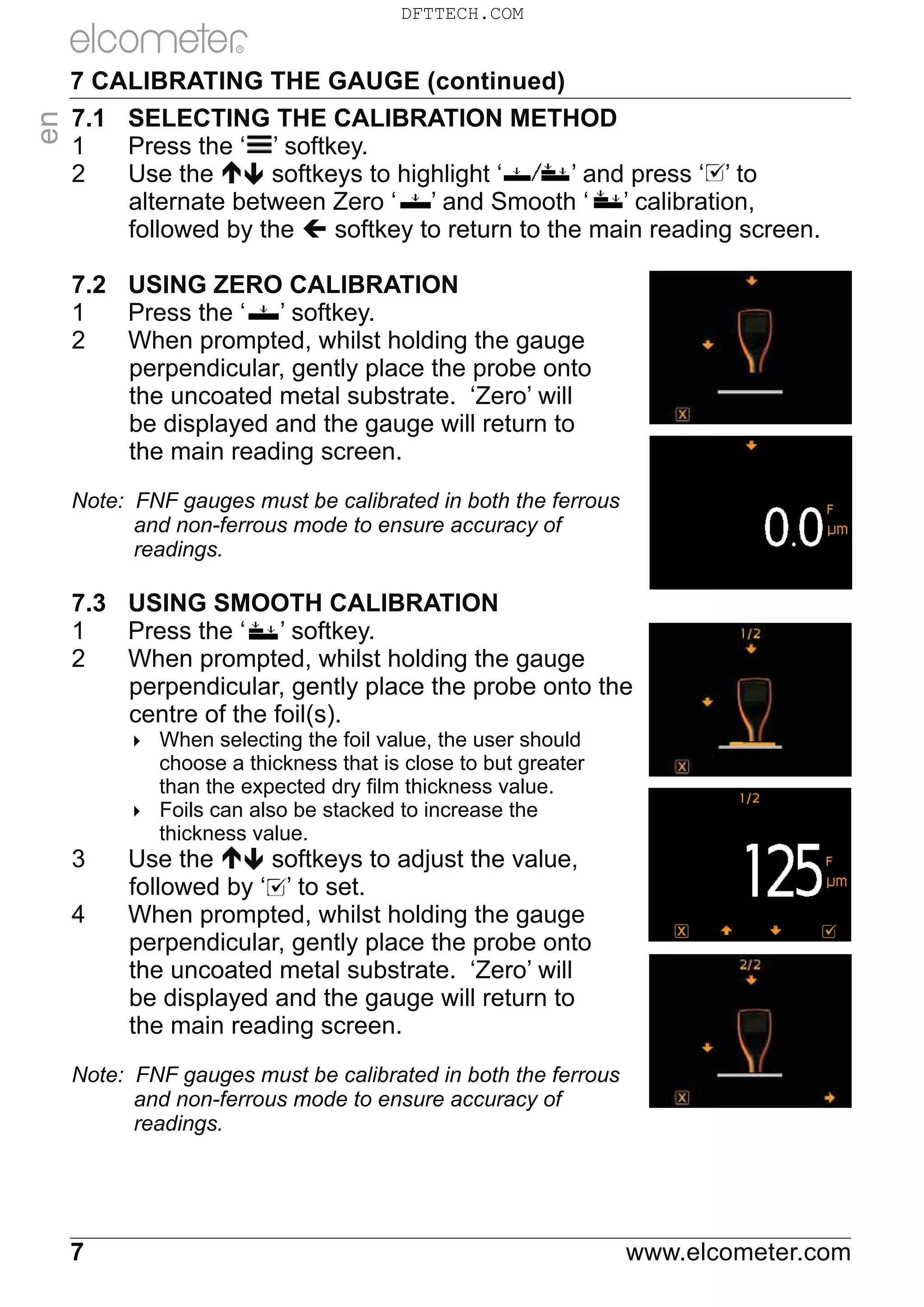 Elcometer 415 c industrial Paint Powder Thickness Gauge Iinstructions | PDF