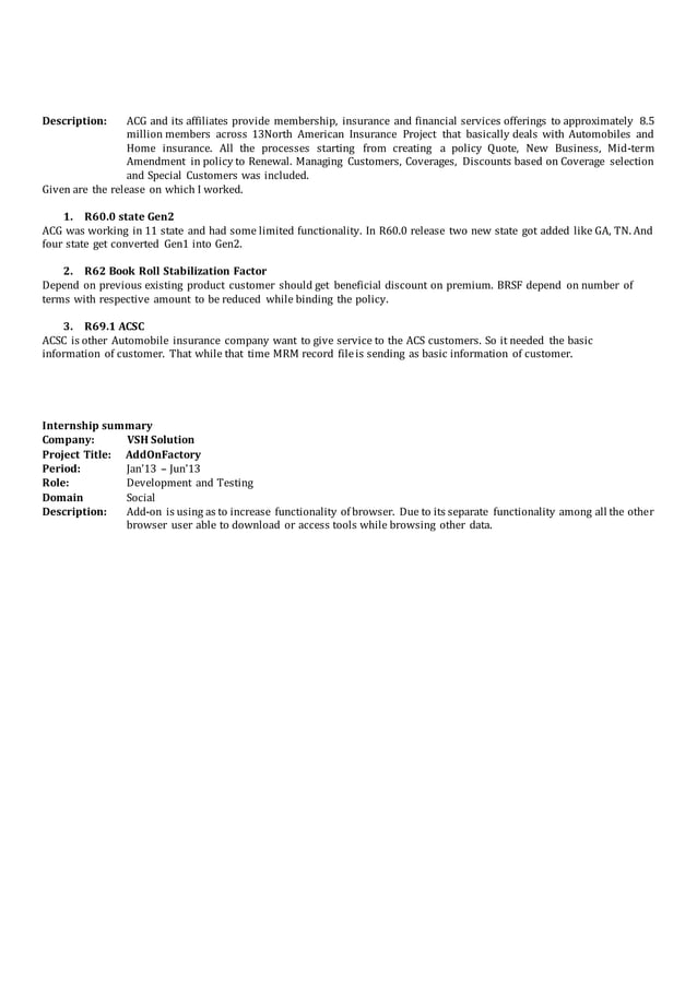 Resume_Mainframe_Insurance_Selenium | PDF