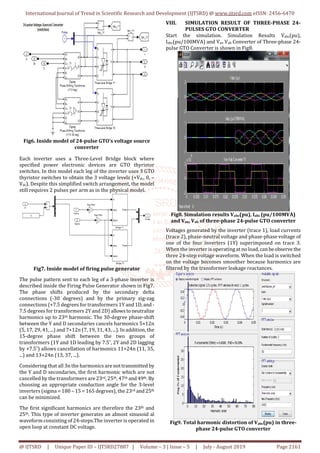Simulation of 3 Phase, 24 Pulse GTO Converter for Flow Control of Transmission System | PDF