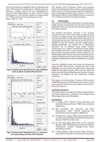Simulation of 3 Phase, 24 Pulse GTO Converter for Flow Control of Transmission System | PDF ...