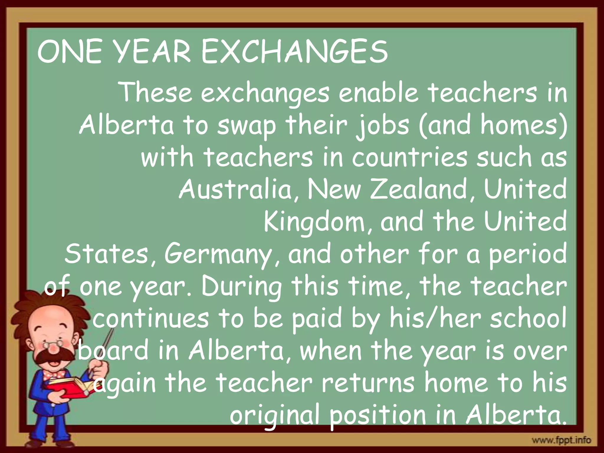 Teacher Exchange Programs | PPTX