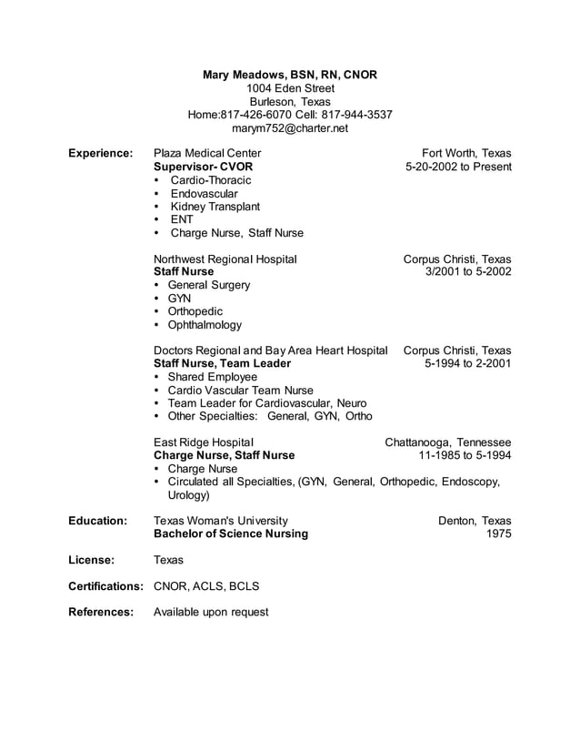 Mary Resume | DOCX