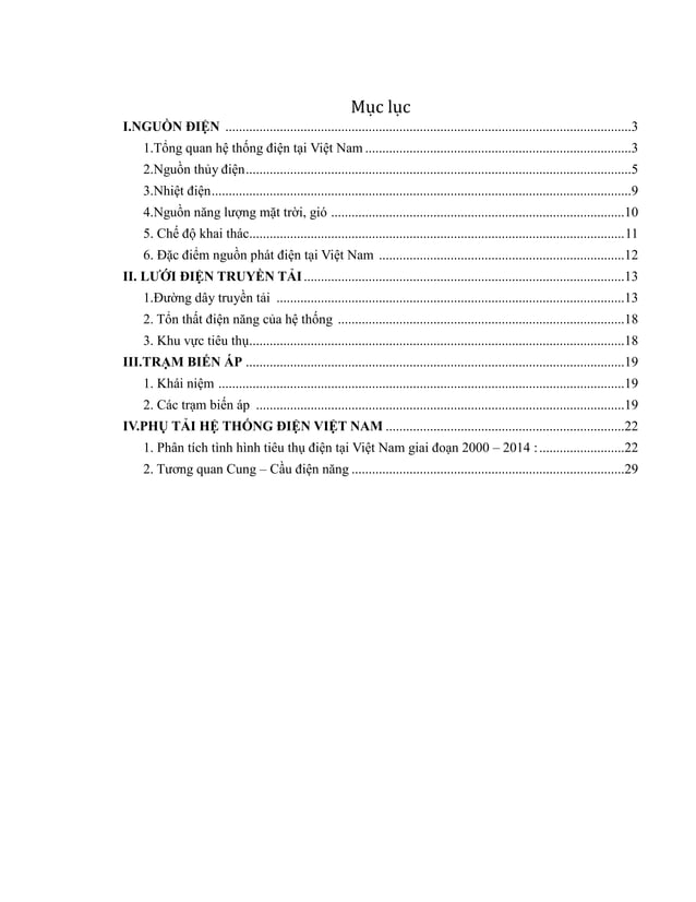 Tổng quan về hệ thống điện việt nam | PDF