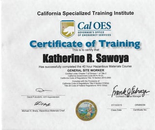 HAZWOPER Certification | PDF