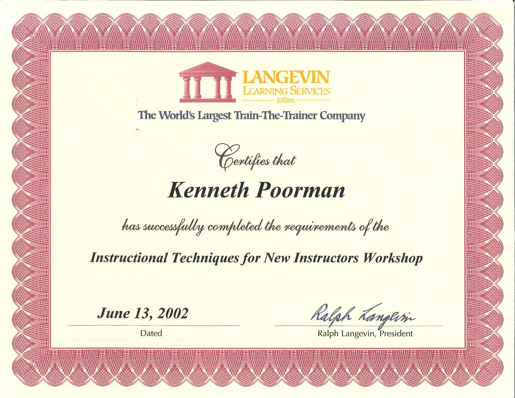 Langevin - Instructional Techniques | PDF