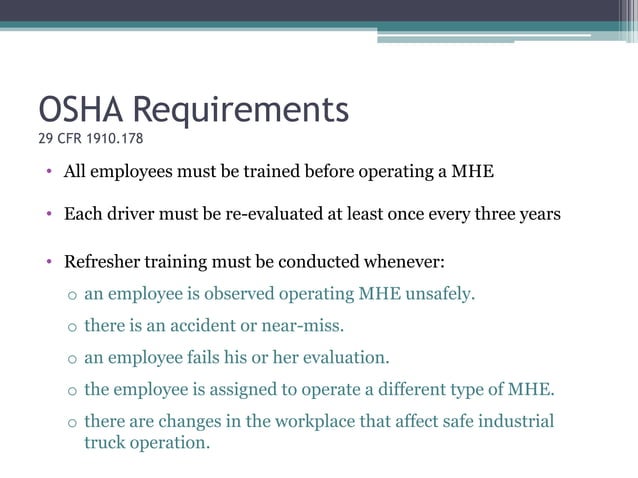 Leadership and Safety Management for MHE Operations | PPSX