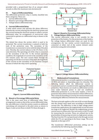 Differential Protection of Power Transformer in Substation | PDF