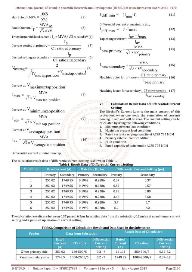 Differential Protection of Power Transformer in Substation | PDF
