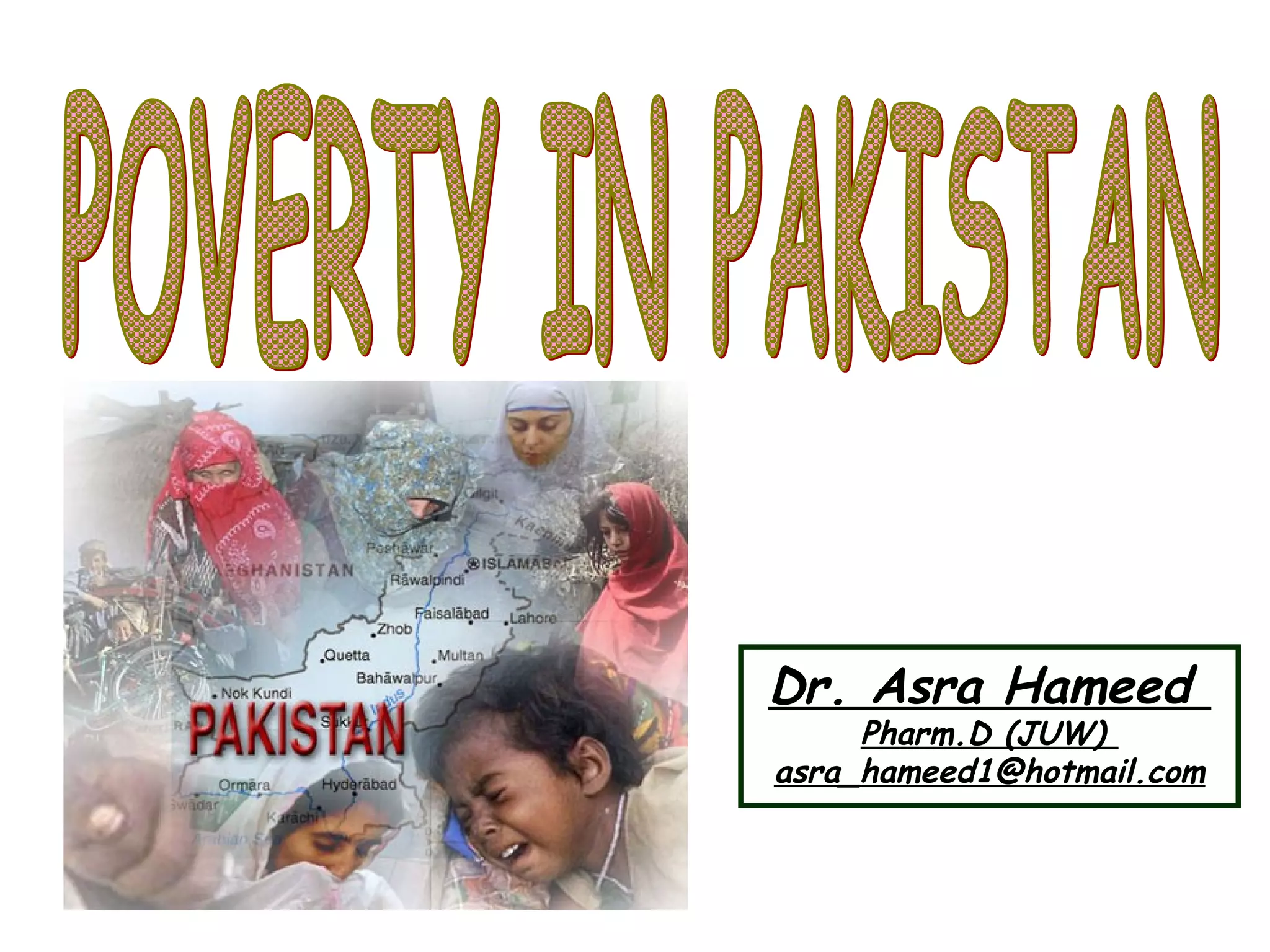 POVERTY IN PAKISTAN | PPT