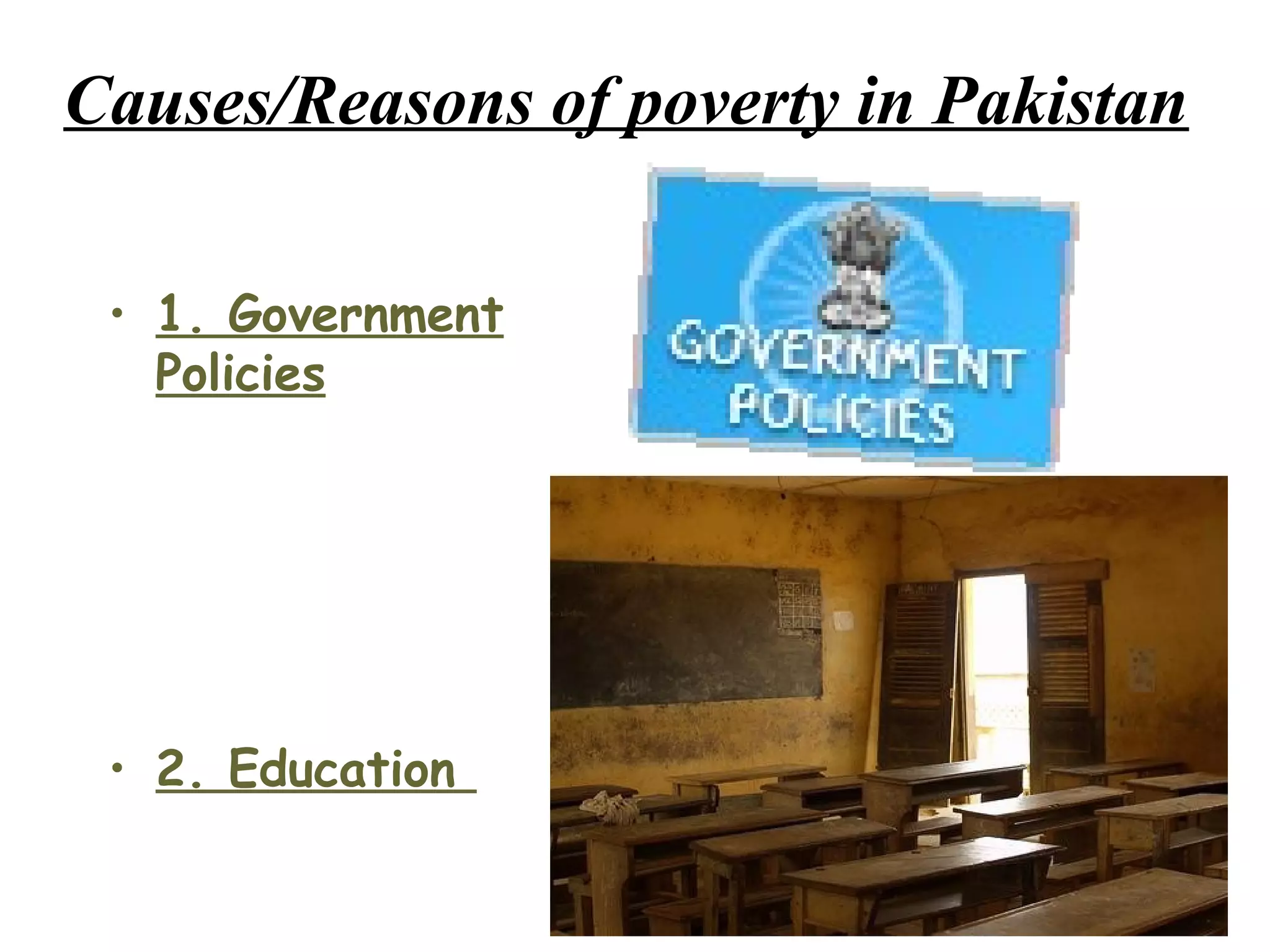 POVERTY IN PAKISTAN | PPT
