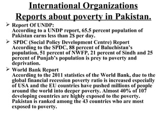 POVERTY IN PAKISTAN | PPT
