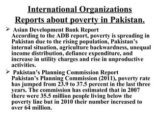 POVERTY IN PAKISTAN | PPT