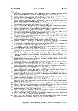 Self-adaptive Software Modeling Based on Contextual Requirements | PDF