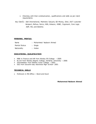 Mohammed Nadeem Ahmed | DOCX