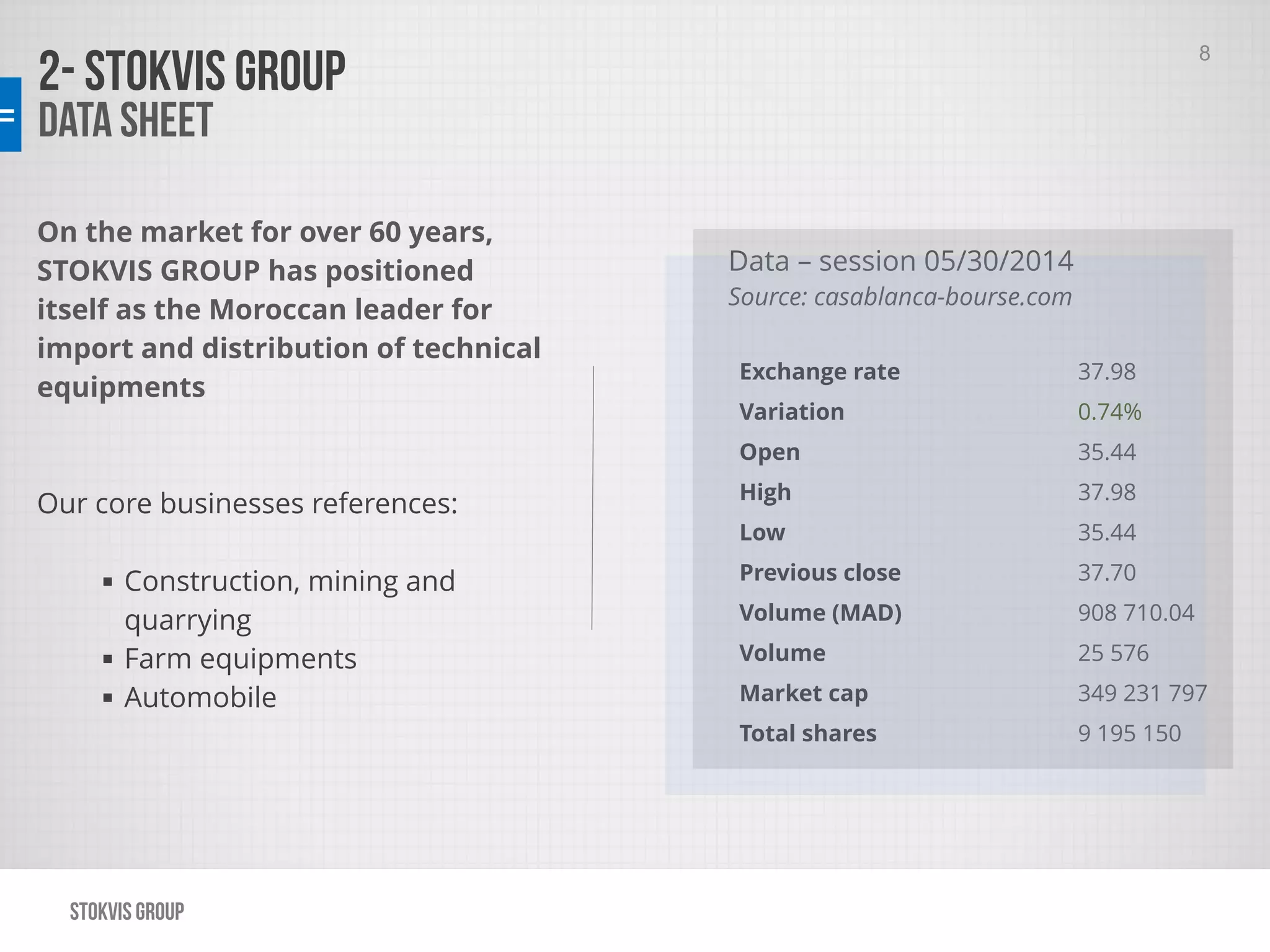 STOKVIS GROUP PRESENTATION ENGLISH VERSION | PPT
