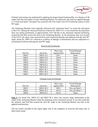 Lateral load Engineering Report | PDF