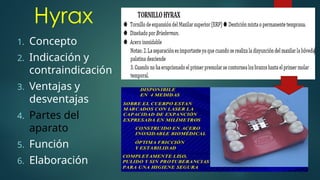 hyrax ortodoncia uso e indicaciones en px | PPTX