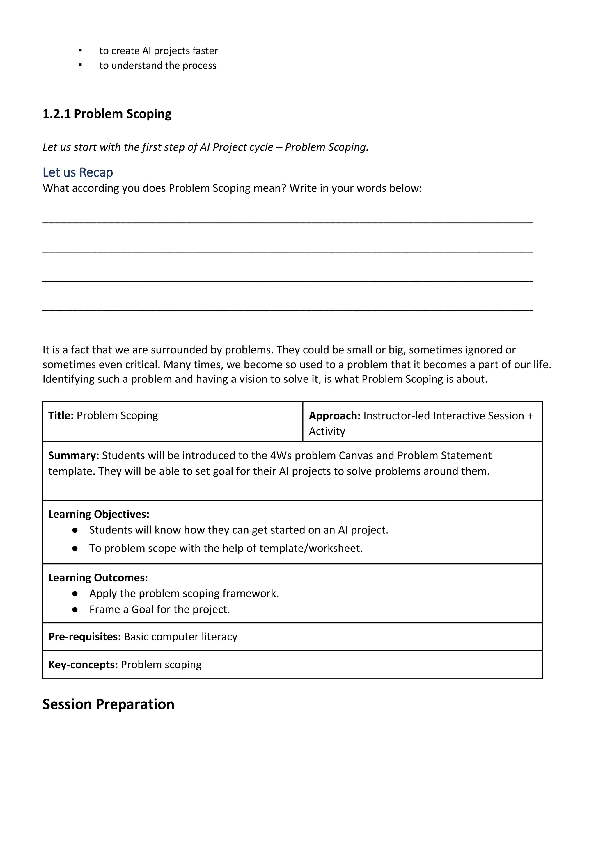 417_AI_Handbook_Class9.pdf for class 9 students | PDF