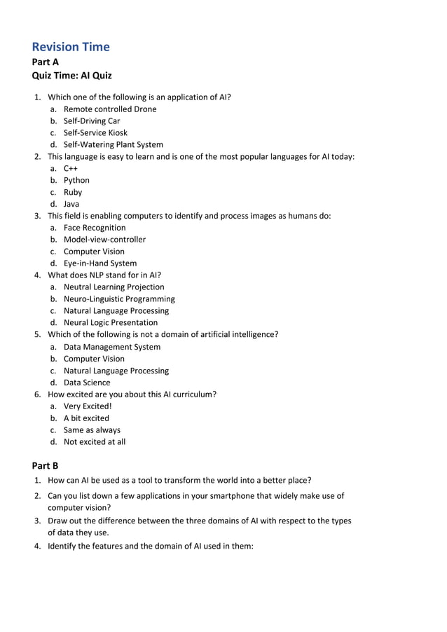 417_AI_Handbook_Class9.pdf for class 9 students | PDF