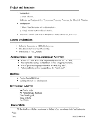 Binod_Resume | PDF