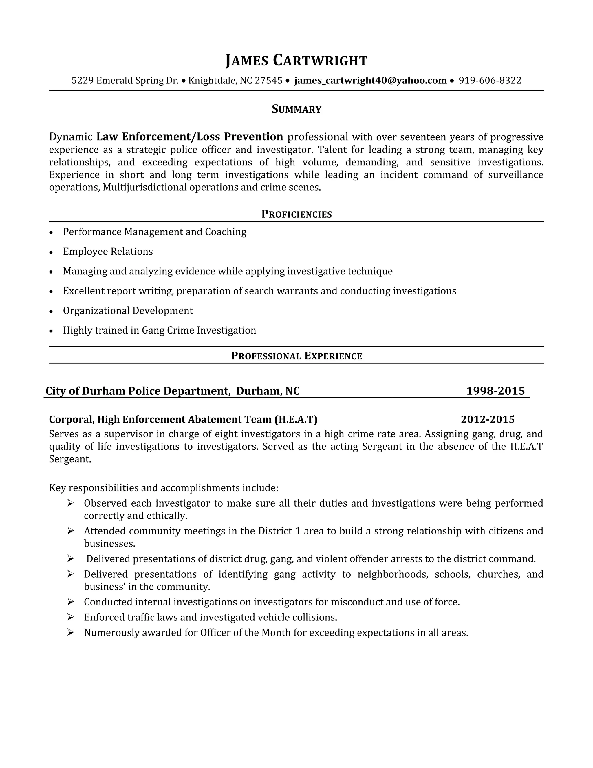 James Cartwright Resume I | DOC