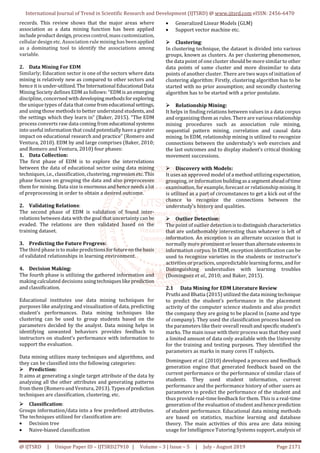 To Development Manufacturing and Education using Data Mining A Review | PDF