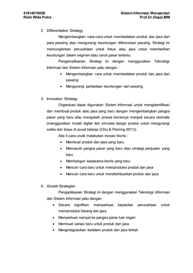 Elearning 4, Pertemuan 5, SIM, Rizki Wida Putra, Hapzi Ali, Competitive ...