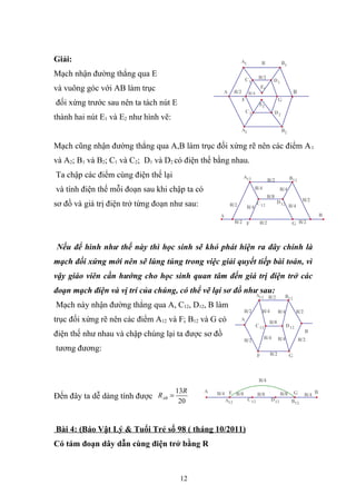 SKKN Bồi dưỡng học sinh giỏi vật lí 9 phần tính điện trở mạch đối xứng ...