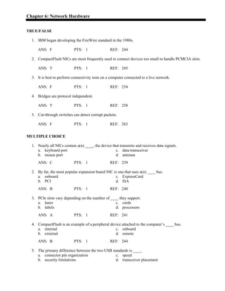 Network+ Guide to Networks 5th Edition Dean Test Bank | PDF