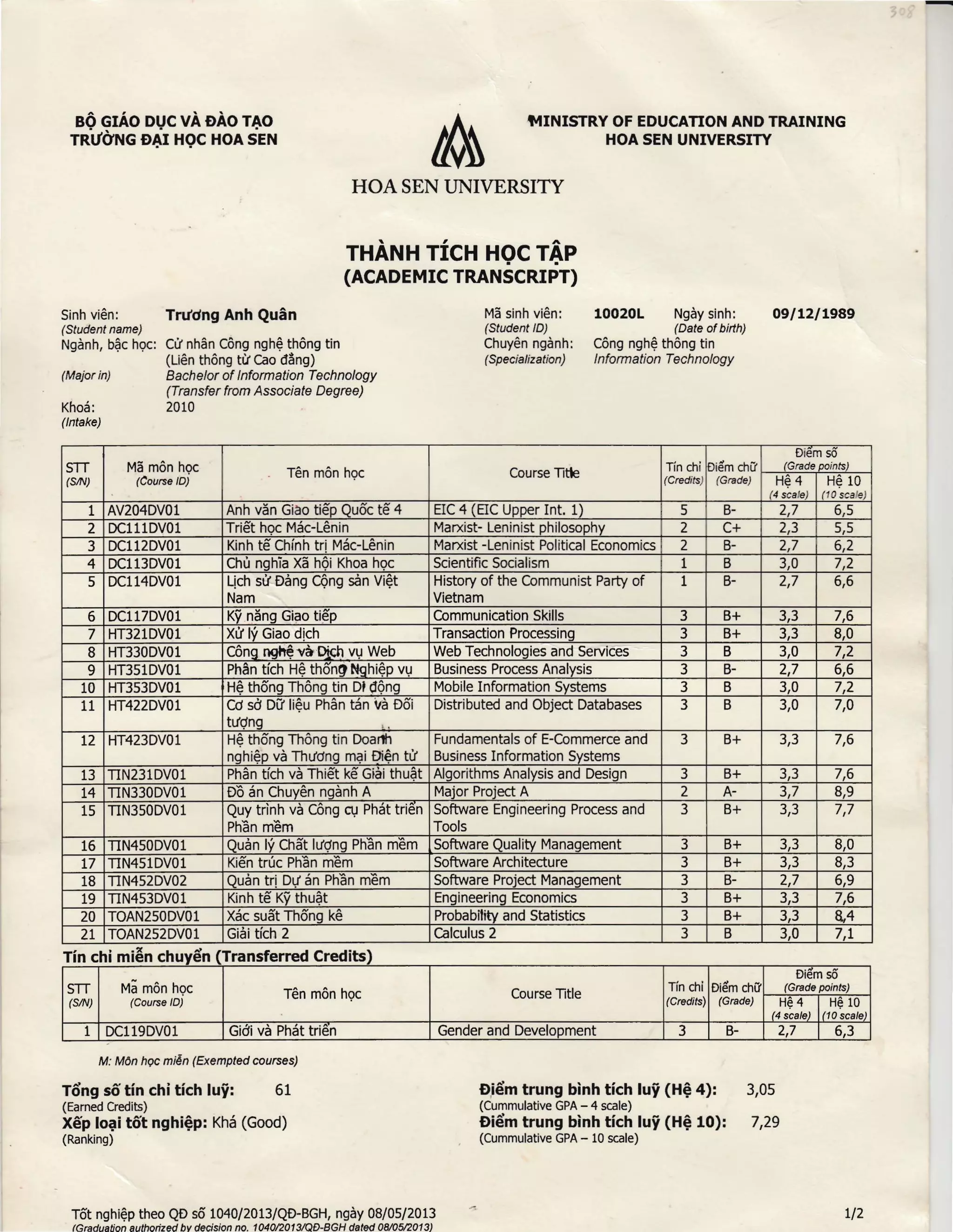 Truong Anh Quan | PDF