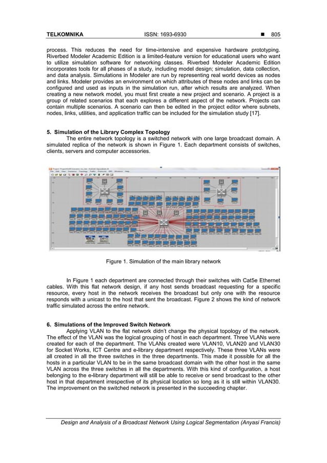 Design and Analysis of a Broadcast Network Using Logical Segmentation | PDF