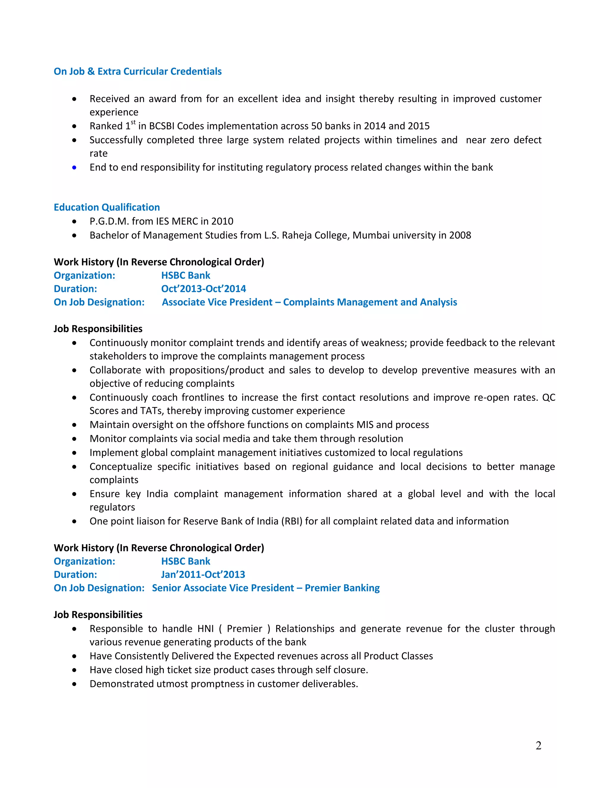 Manoj C - Resume | PDF