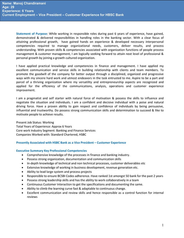 Manoj C - Resume | PDF