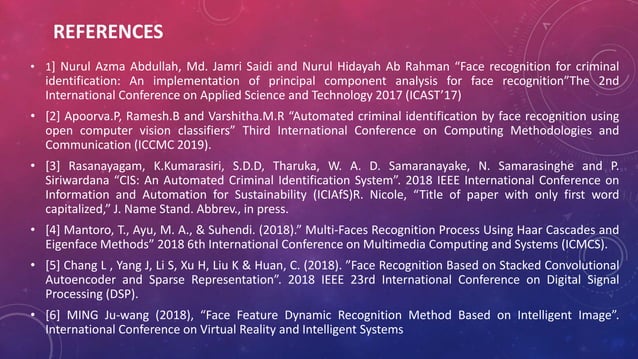 418 Automated Criminal Identification System Using Face Detection Andpptx