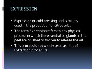 CONCEPT OF EXTRACTION AND EXPREESION | PPTX