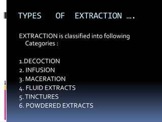 CONCEPT OF EXTRACTION AND EXPREESION | PPTX