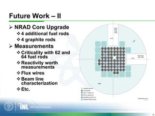 NRAD Reactor Benchmark Update | PPT | Free Download