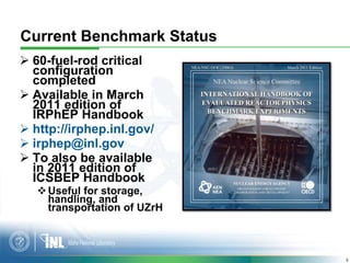 NRAD Reactor Benchmark Update | PPT | Free Download