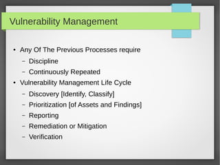 Vulnerability Management V0.1 | PDF