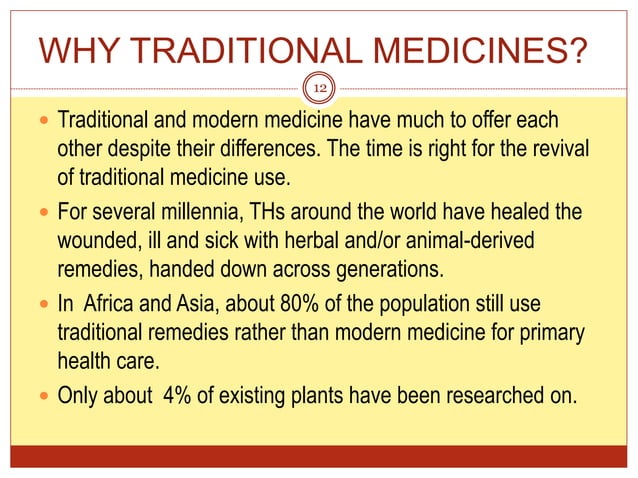TRADITIONAL MEDICINES | PPTX
