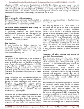 The Use of Historical Controls in Post-Test only Non-Equivalent Control ...