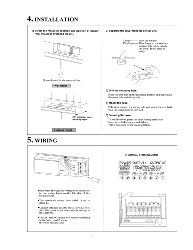 Camden 419W Instruction Manual | PDF | Home Security | Home & Garden