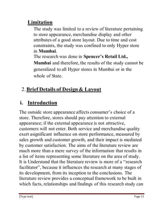 Impact Of Retail Store Design and Layout on Consumer (1) | DOCX