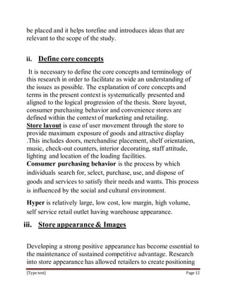 Impact Of Retail Store Design and Layout on Consumer (1) | DOCX