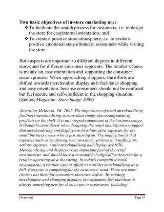 Impact Of Retail Store Design and Layout on Consumer (1) | DOCX